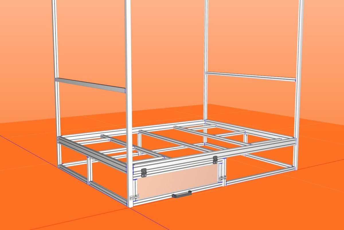 Under Bed Cage Add-on | DIY BDSM, Kink, and Bondage Furniture